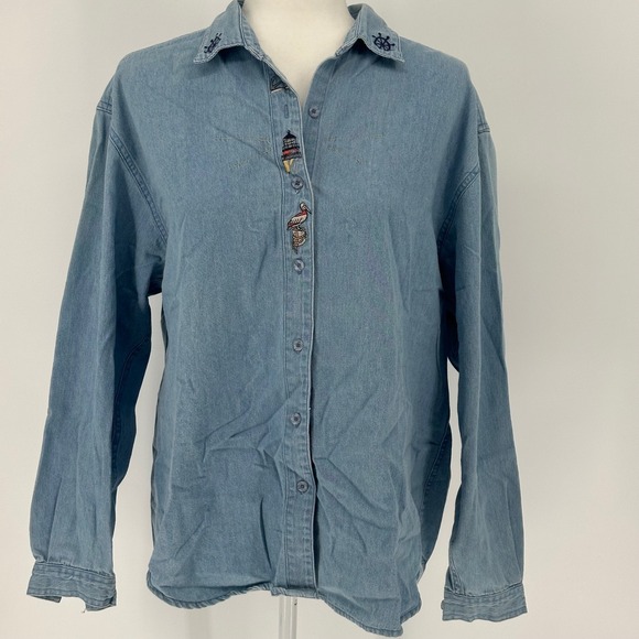 Northern Reflections | Tops | Vtg Northern Reflections Denim Shirt ...